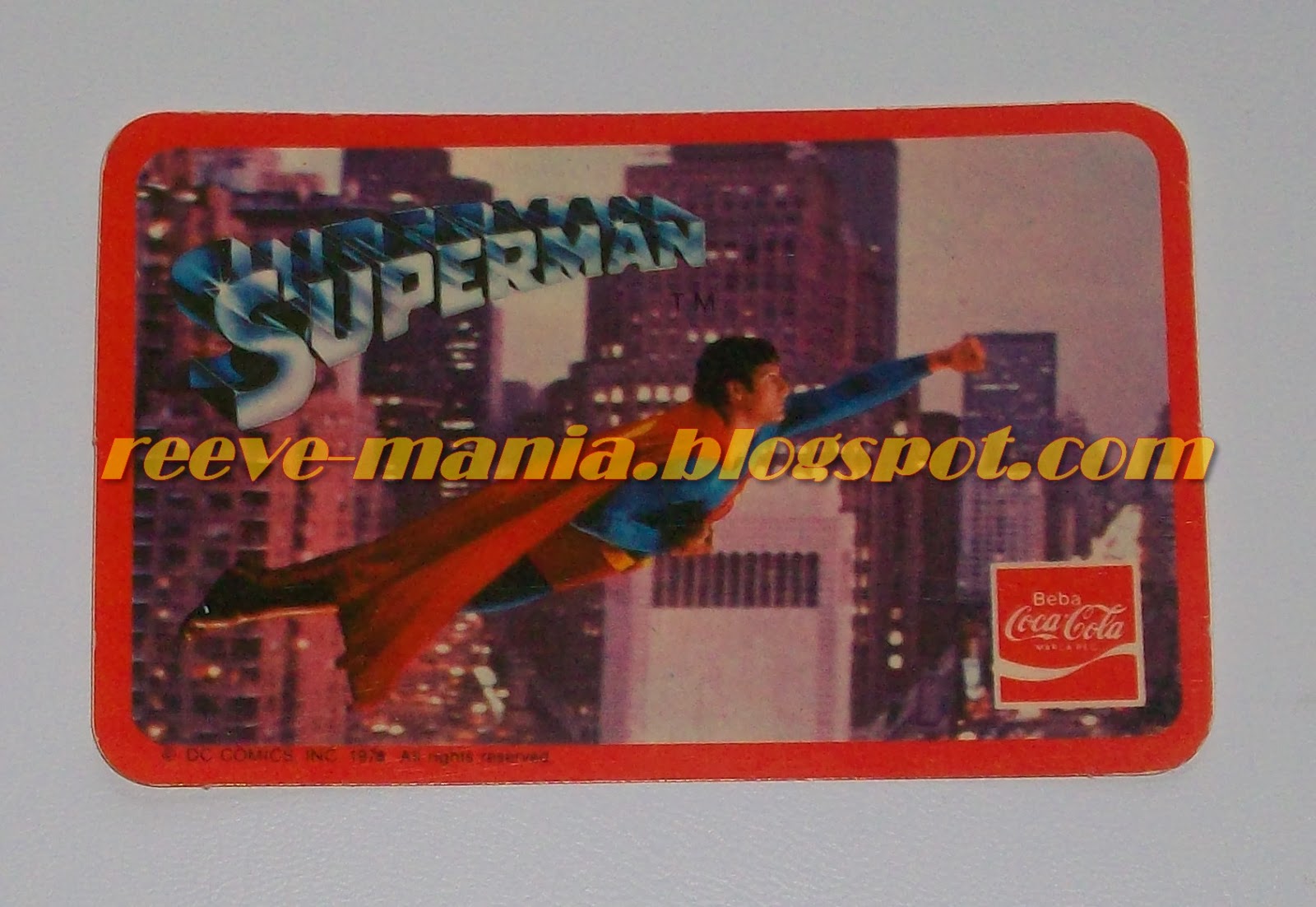 REEVE-MANIA: STICKERS:SUPERMAN THE MOVIE (COCA-COLA )