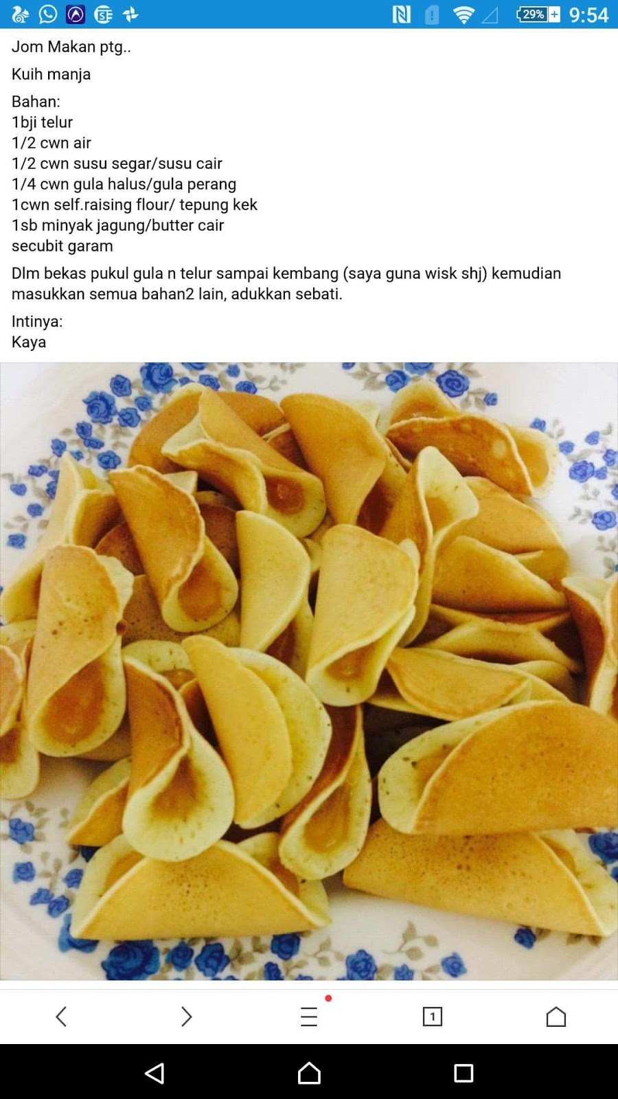 Blog Han: Resepi : Kuih Tokyo Sekaya / Kuih Manja