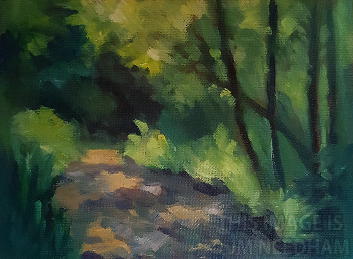 JM Needham Art Daily Painting: Dappled Light Study