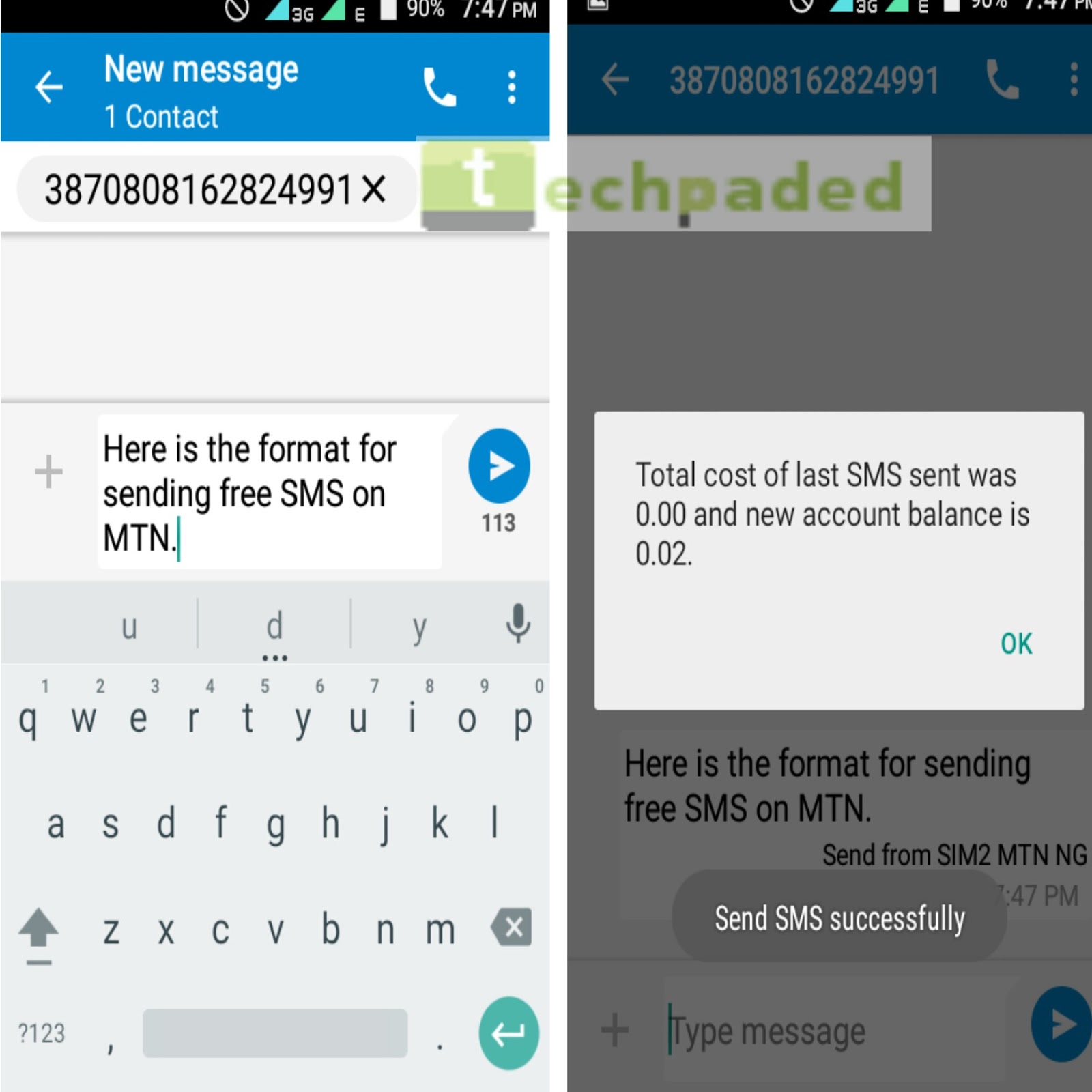Checkout How to Send Free SMS to All MTN Lines | Techpaded Blog