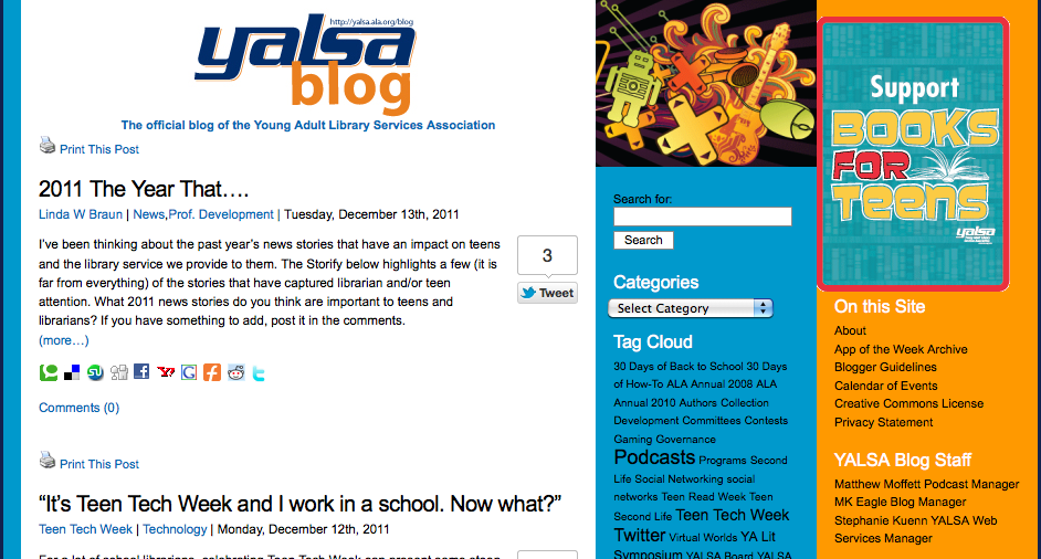 An Aplet a Day: YALSA Blog