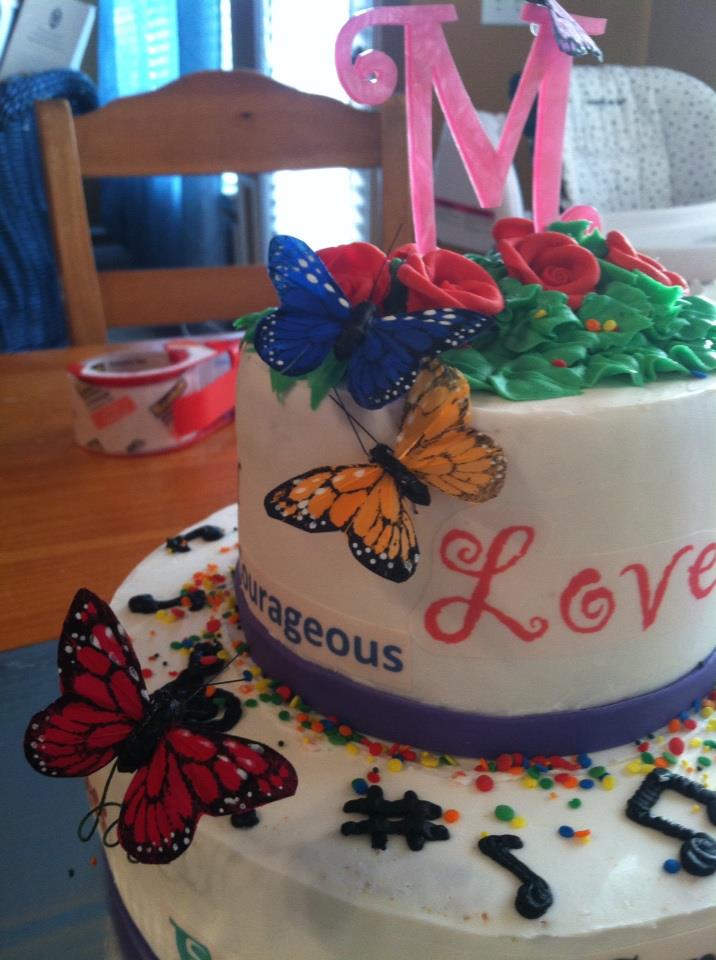 Introducing....: An Inspirational Cake for an inspirational young lady