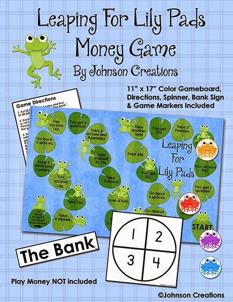 Johnson Creations: Leaping For Lily Pads Money Game