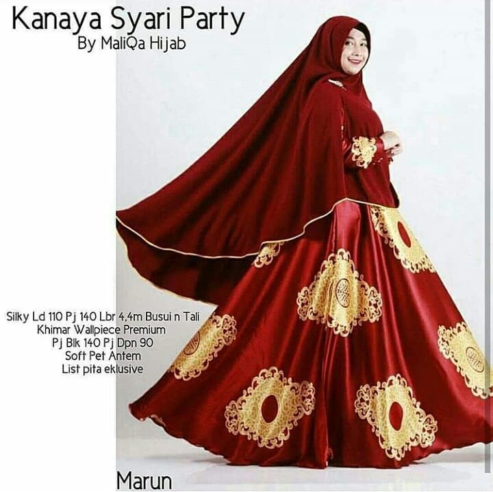 Motif Bunga Contoh Model Baju Gamis Masa Kini - Seputar Model