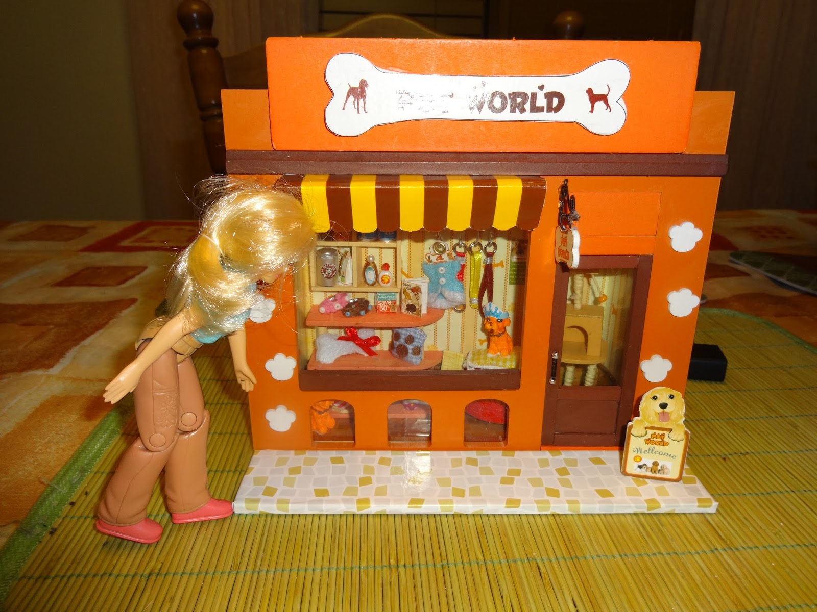 Crafty Kat: Completed Miniature Pet Shop Kit in 1:24 scale