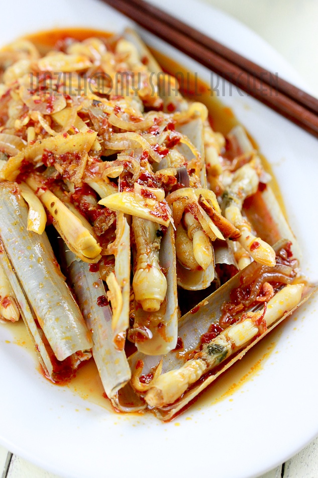 My Small Kitchen: Bamboo Lala Goreng Pedas