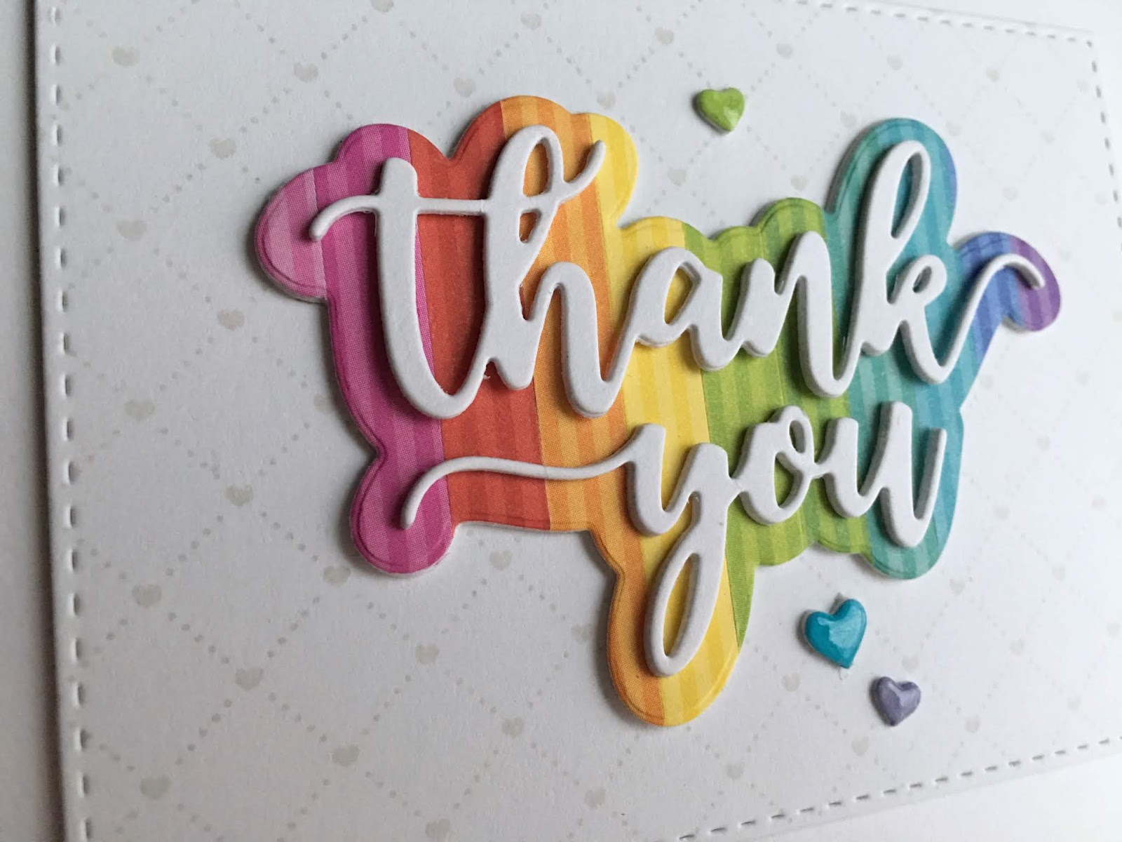 I'm in Haven: Rainbow Background Thank You