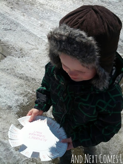 Outdoor Alphabet Scavenger Hunt for Kids | And Next Comes L ...