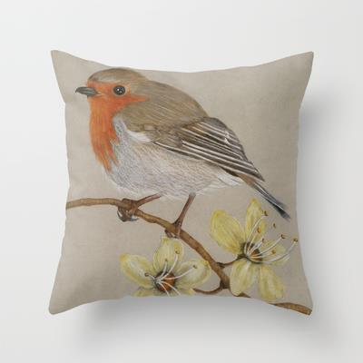 Natasha Hutton Illustration: Cute Robin Cushions!