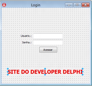 Criando um login em delphi