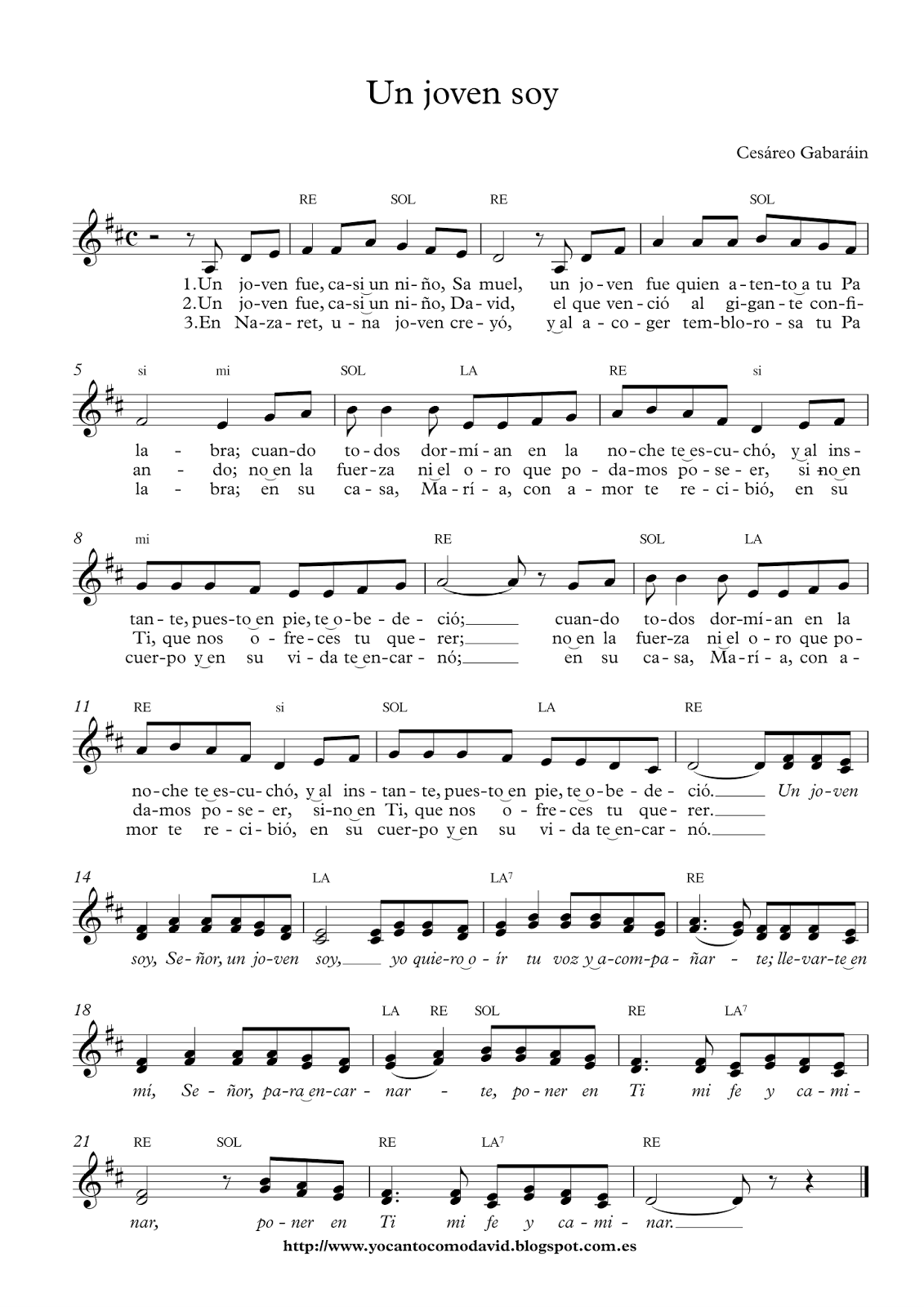 Yo canto como David: septiembre 2014