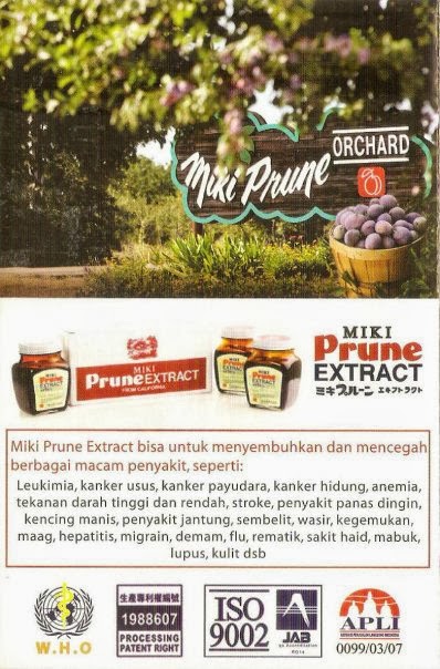 Miki Prune Extract Solusi Kesehatan Modern, Obat Berbagai Penyakit