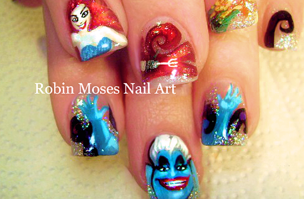 Nail Art by Robin Moses: disney princess nails