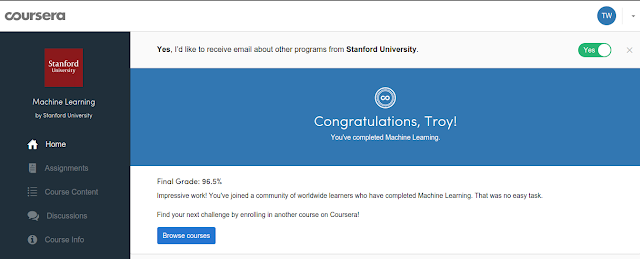Failed the Turing Test: Coursera Machine Learning by Stanford