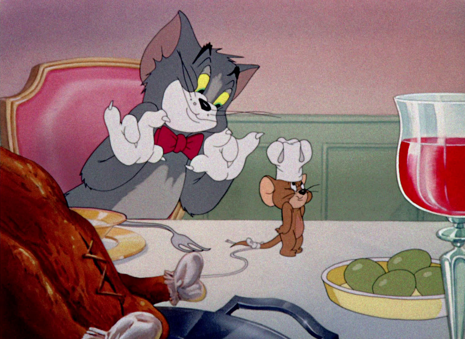 Tom & Jerry Pictures: "The Mouse Comes to Dinner"