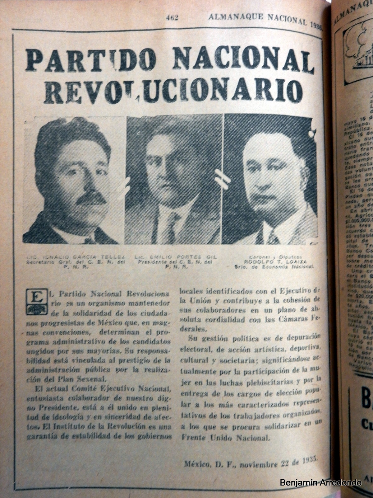 El Bable: El Almanaque Nacional, México, 1936