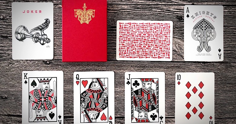 Deck View: Red KNIGHTS Playing Cards