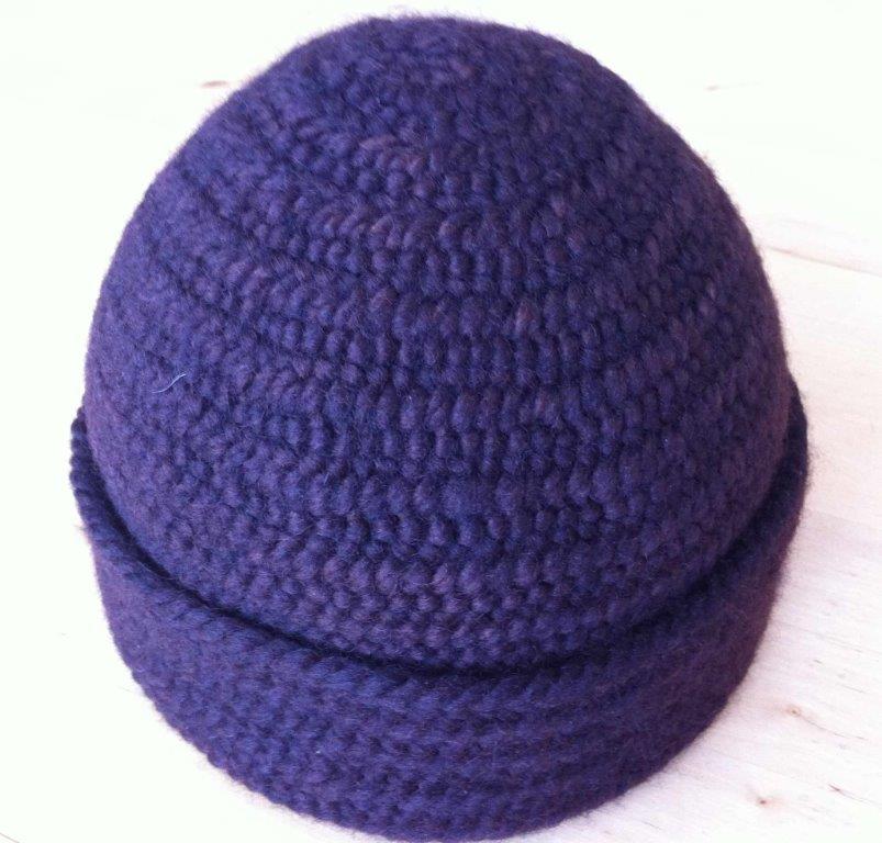 Lappone: Brown Hat in Nalbinding (Nålbindning)