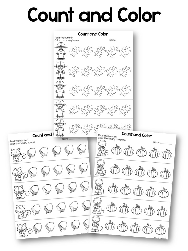 A special kind of class: Fall No-Prep Math - Numbers 1 to 5