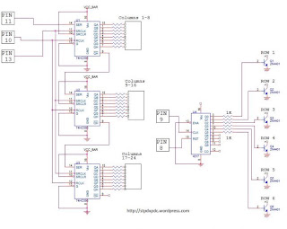 membuat sendiri Led matrix 24×6 | * S . S . E