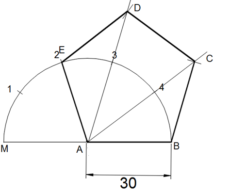 Draw Polygon by Arc Method