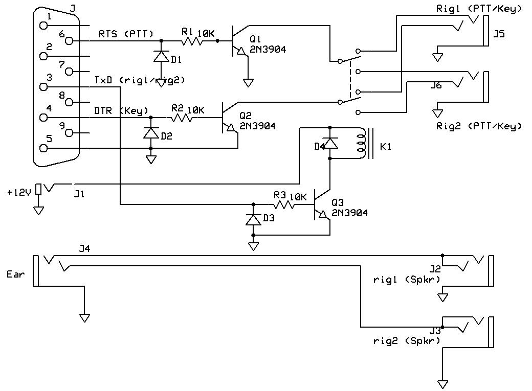 Experimentos y Notas de LU7HZ: Versión KISS del Controlador para SO2R
