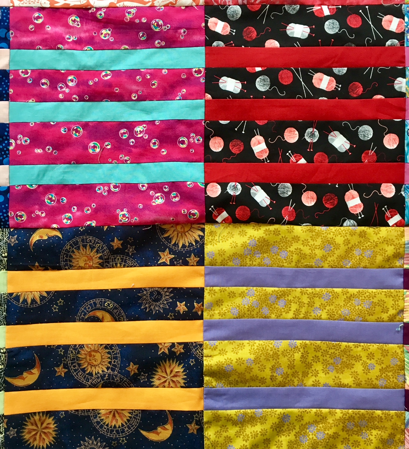 klein meisje quilts: party line, top completed