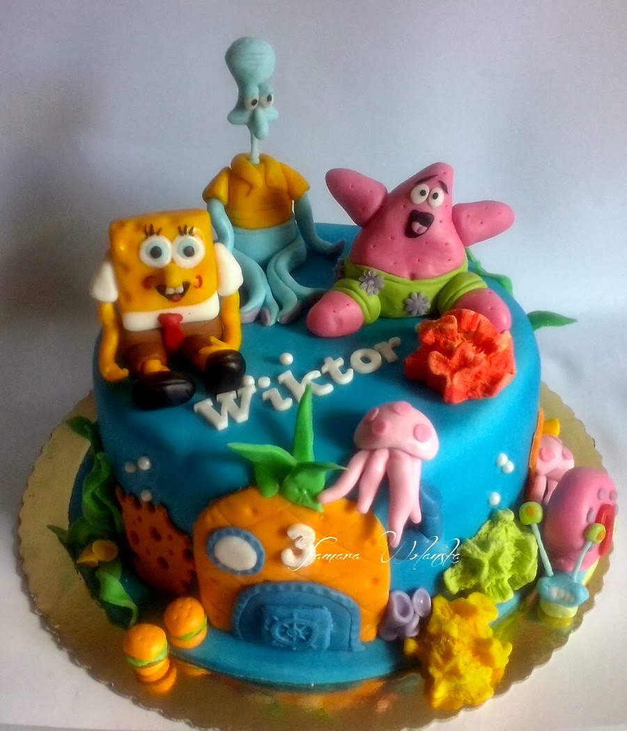 Pracownia Tortów Artystycznych Tamara Wolańska: Tort Spongebob