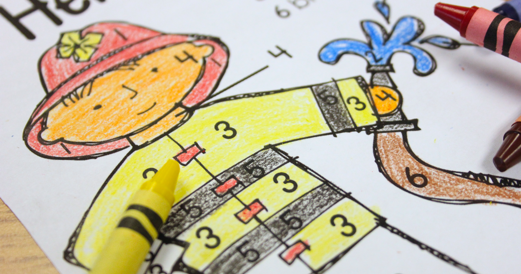 Freebielicious: Firefighter Color by Number