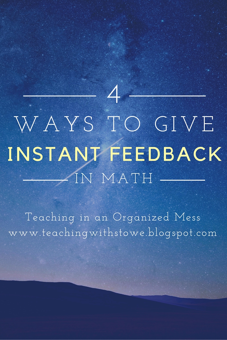 Teaching in an Organized Mess: Instant Feedback Part 2