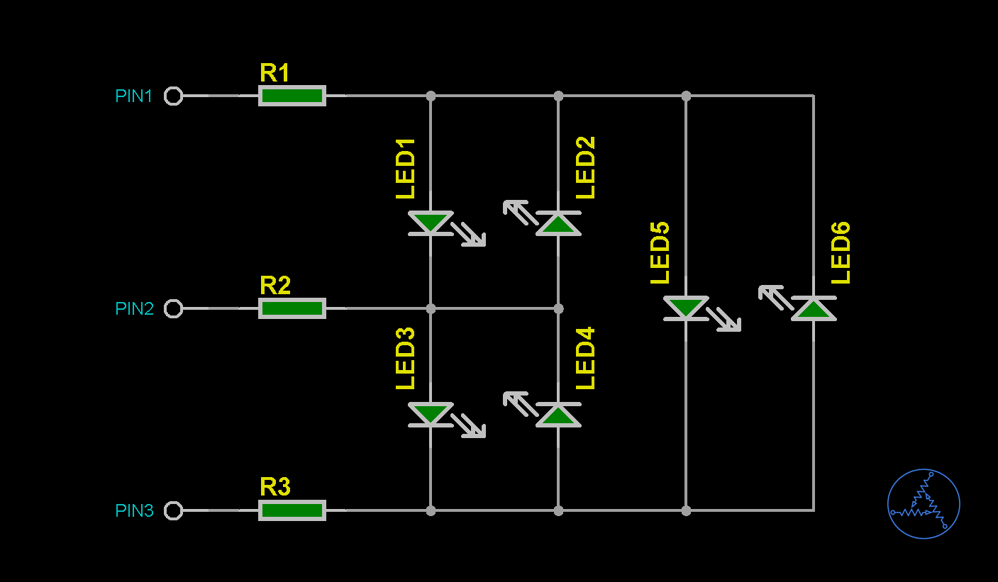 Electrónica y circuitos: Técnica Charlieplexing para controlar ...