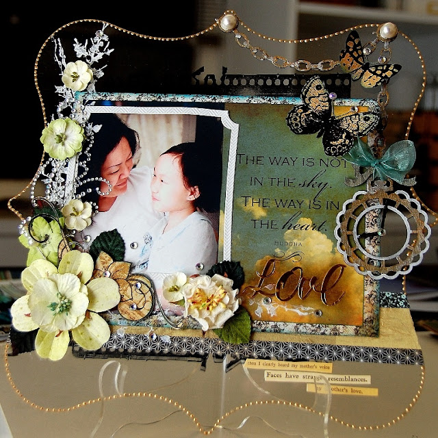 Scrapperlicious: Love Acrylic Layout
