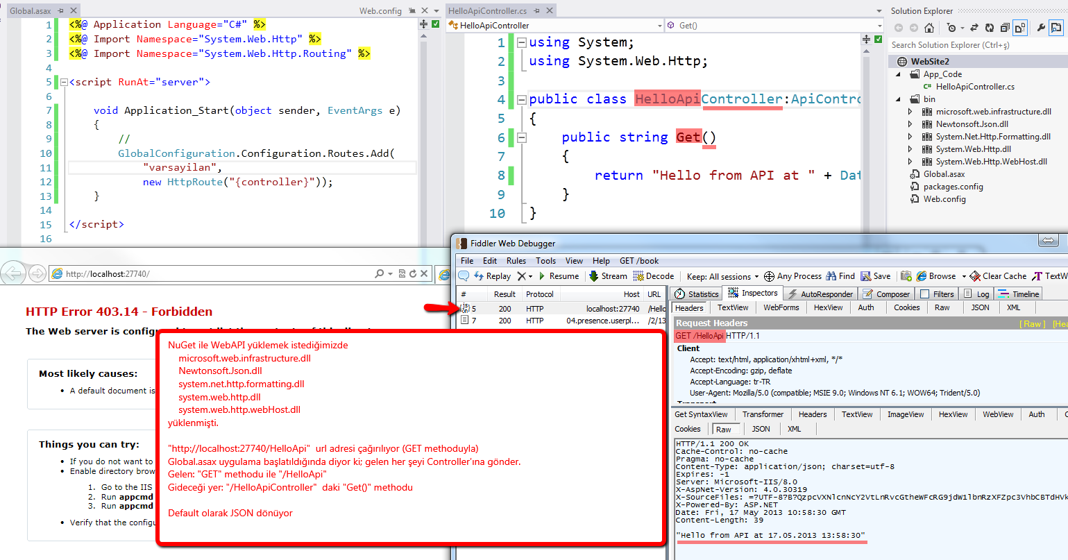Notlarimdan Aspnet Web Api