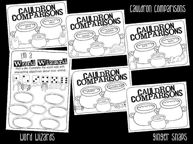 Ginger Snaps: Boo in the Zoo Halloween Unit and Habitat Posters