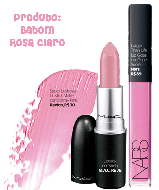 we love piorski: Beautylicious Make: Batom Rosa-claro!