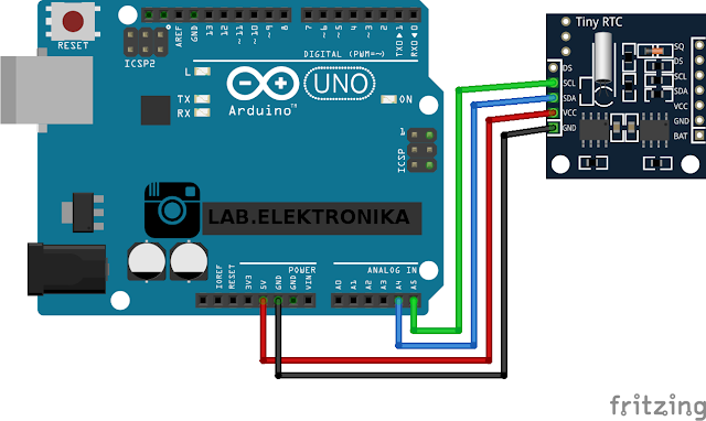 CARA PROGRAM RTC DS1307 MENGGUNAKAN ARDUINO - LAB ELEKTRONIKA