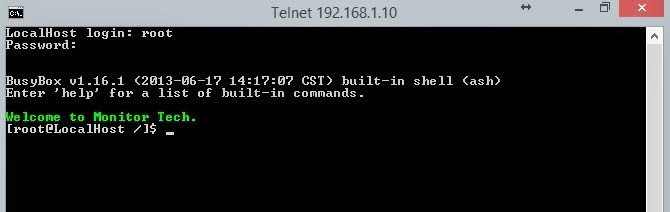 GPON: Reset Password DVR melalui telnet