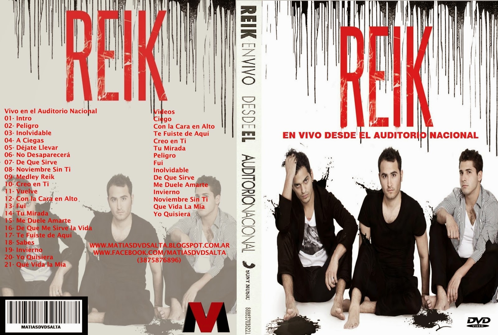 matias dvd salta: REIK EN VIVO DESDE EL AUDITORIO NACIONAL + VIDEOS