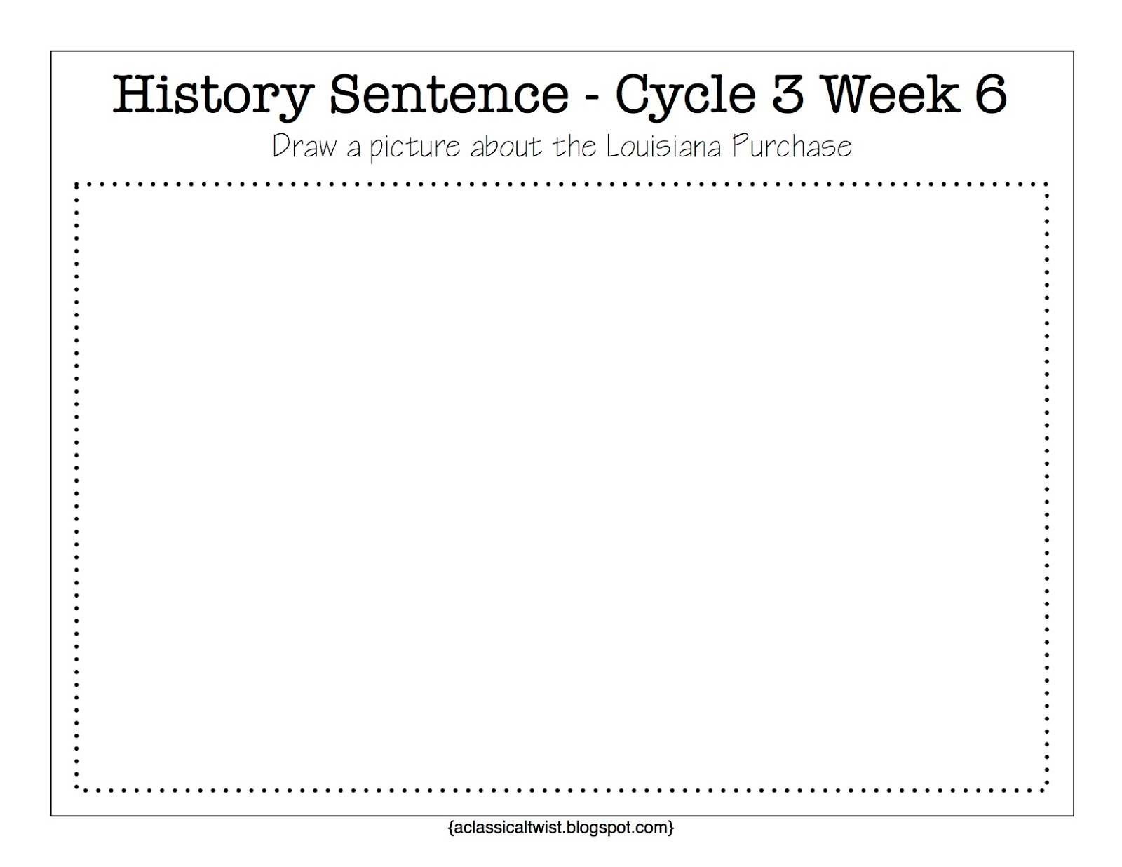 Homeschooling with a Classical Twist: Cycle 3, Week 6 {History Sentence ...