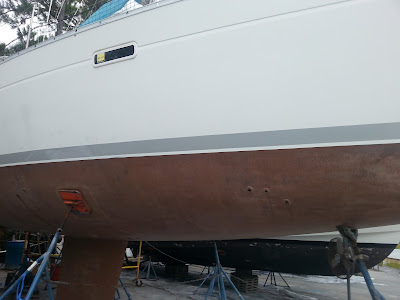 Sailing Luna Sea : Project in Pictures: Copper Coat Bottom Paint