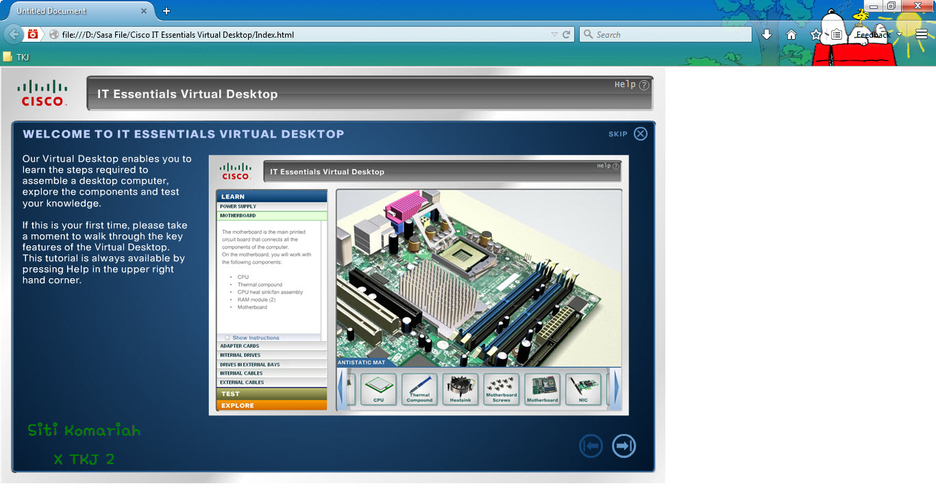 Cara Merakit Komputer menggunakan Cisco IT Essentials Virtual Desktop