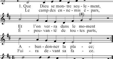 Psautier de Genève: PSAUME 68 : Que Dieu se montre seulement (1729)