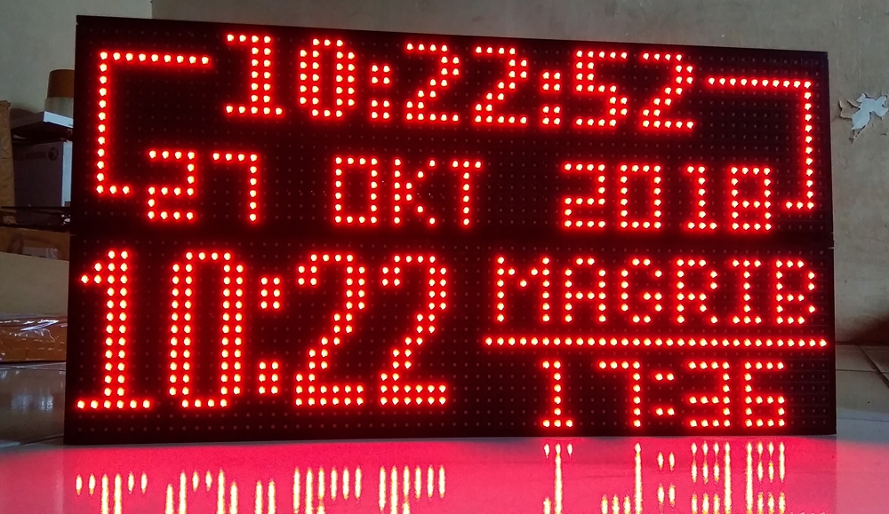 Membuat Jam Waktu Sholat JWS Menggunakan Arduino dan LED P4.75 dan P10 ...