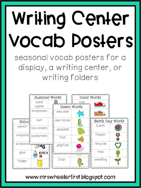 Simple Writing Center Idea | Mrs. Wheeler's First Grade Tidbits ...