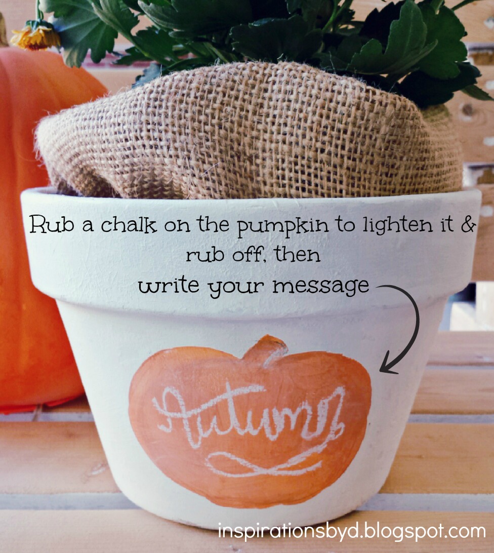 Inspirations by D: Fall Flower Pot