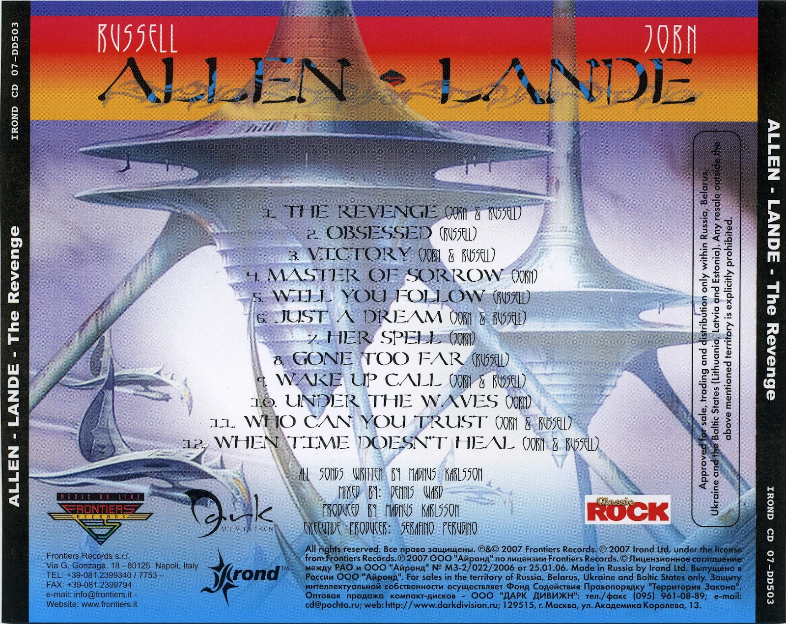 Hard rock - Melodic Rock - AOR: Allen & Lande - The Revenge (2007)