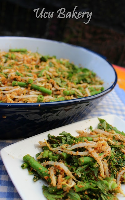 Kerabu sayur n kek anak ulat bulu * Ucu Bakery