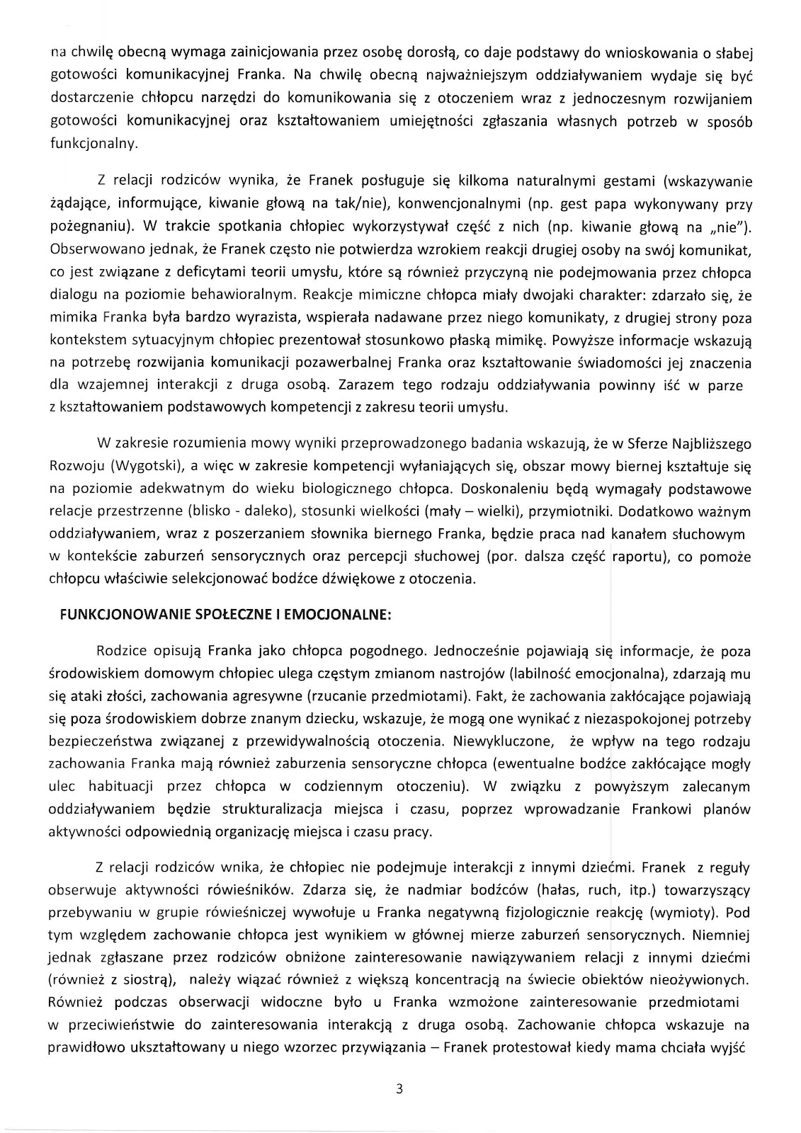 dzielny Franek: Diagnoza funkcjonalna IV 2012 r. (2 l. 8 mies.) dzielny Franek: Diagnoza funkcjonalna IV 2012 r. (2 l. 8 mies.)
