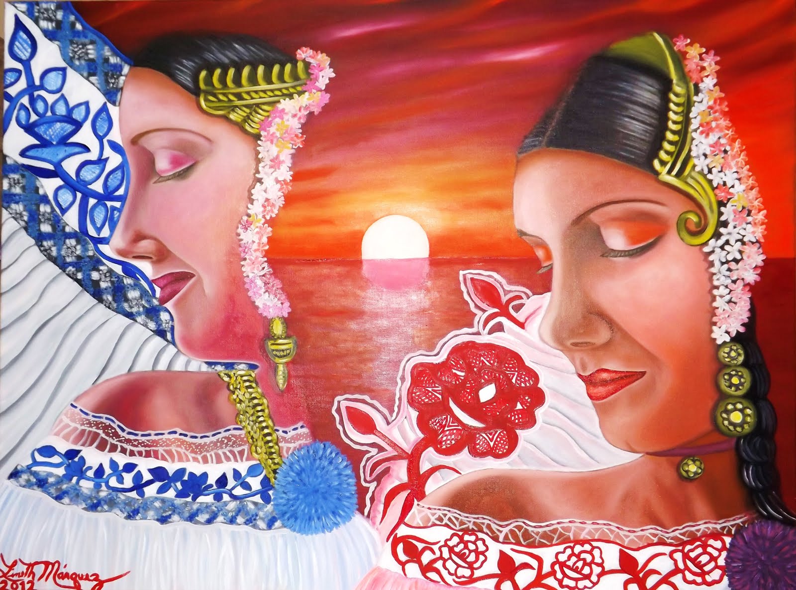 Lineth Márquez pintora panameña