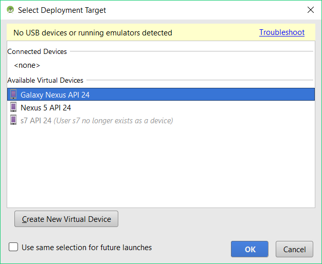 Website Praktis: Run Emulator dan Device di Android Studio